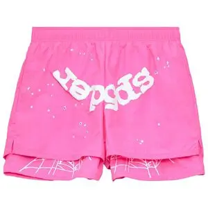 SP5DER Og Web Double Layer Short - Pink
