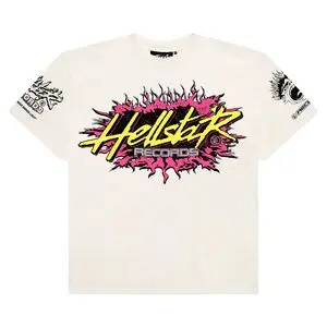 HELLSTAR Records T-shirt 'white - Cream