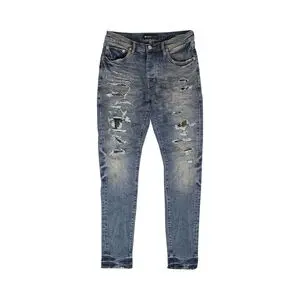 PURPLE BRAND Camo Repair Skinny Jeans