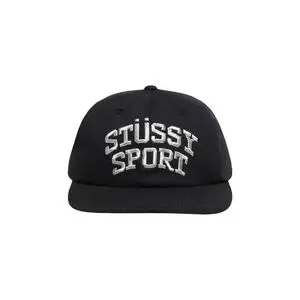 StÜssy Mid Depth Sport Snapback - Black
