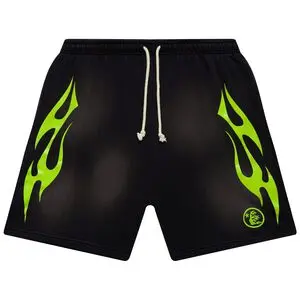 HELLSTAR Flame Shorts - Black