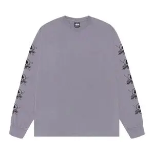 StÜssy Pigment Dyed Foils Long-sleeve Tee 'shark - Purple