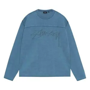 StÜssy Pigment Dyed Football Crew - Blue