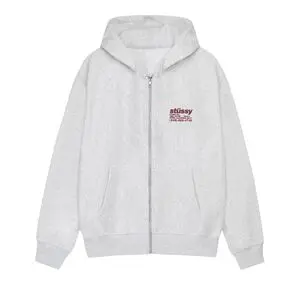 StÜssy Dna Zip Up Hoodie - Grey