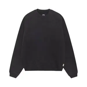 StÜssy Fleece Raglan Crew 'washed - Black