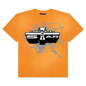 HELLSTAR Jesus T-shirt - Orange