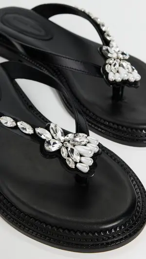 Simone Rocha Embellished Thong Sandals