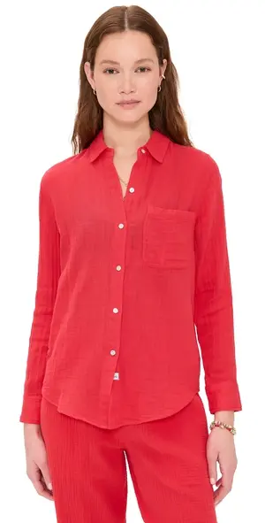 Rails Ellis Shirt - Cherry