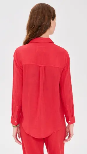 Rails Ellis Shirt - Cherry