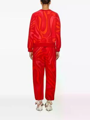 Emilio Pucci Marmo-print Sweatshirt - Red