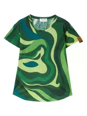 Emilio Pucci Curved Hem Tops