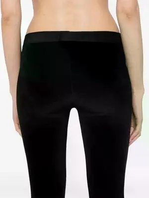 TOM FORD Lustrous Velour Signature Leggings - Black