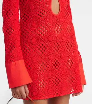 SIR. Rayure Crochet Minidress