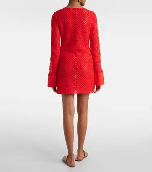 SIR. Rayure Crochet Minidress