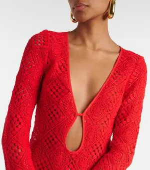 SIR. Rayure Crochet Minidress