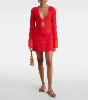 SIR. Rayure Crochet Minidress