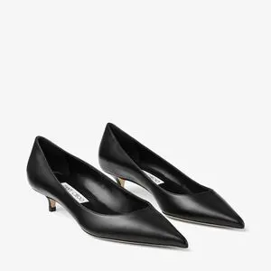 JIMMY CHOO Amelia Calf Leather Pumps - Black