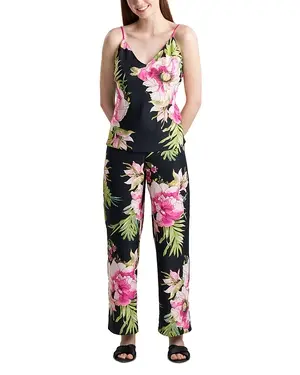 Natori Sonomi Cami & Pant Pajama Set - Black Multi