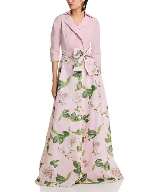 Floral Print Evening Gowns