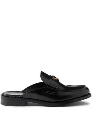 Prada Stacked Heel Mules Clogs For Women