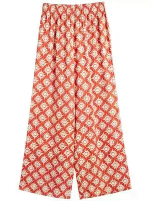 Chinti & Parker X Laura Whitmore Printed Trousers - Orange