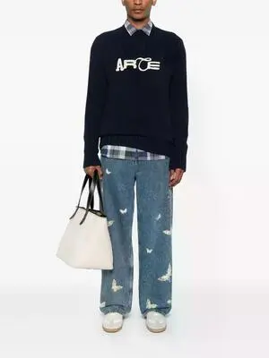 ARTE ANTWERP Logo-embroidered Pullover