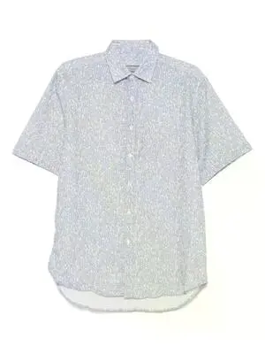 Canali Printed Shirt - Blue
