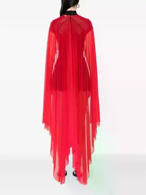 ATU BODY COUTURE Semi-sheer Cape - Red