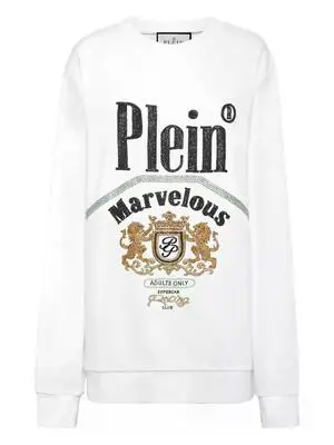 Philipp Plein Logo-embellished Sweatshirt - White