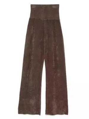 AYA MUSE Knitted Trousers - Brown