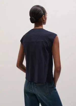 ME+EM Cap Sleeve Crewneck Tee