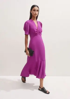 ME+EM Crepe Midi Dress