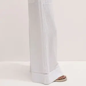 ME+EM Cheesecloth Lace Trim Insert Trousers