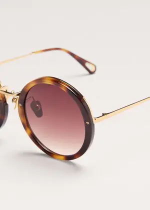 ME+EM Tortoiseshell Round Frame Sunglasses