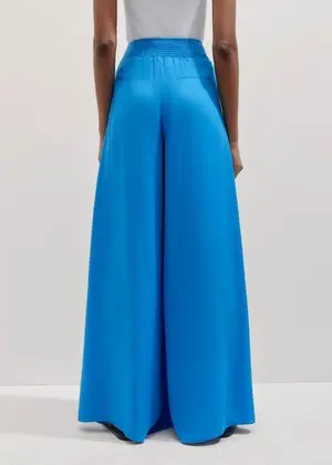 ME+EM Wide-leg Silk Trousers