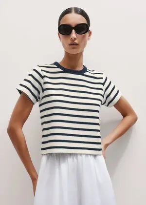 ME+EM Striped Towelling Baby Tee