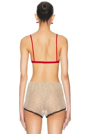 Valentino Garavani Solid Bra In Red