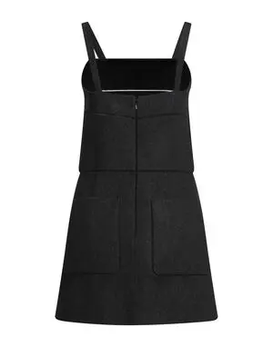 Max Mara Sfilata Mini Dress In Virgin Wool - Lead