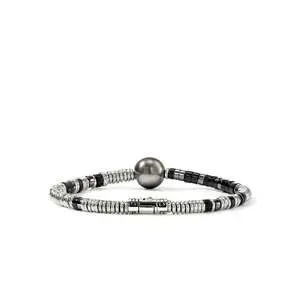 John Hardy Heishi Bracelet With Hardstones And Pearl