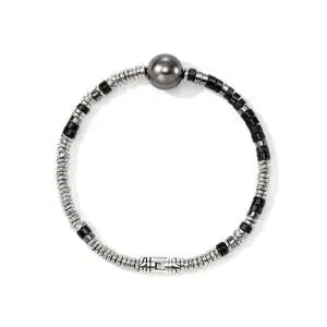John Hardy Heishi Bracelet With Hardstones And Pearl