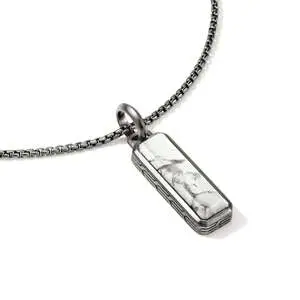 John Hardy Howlite Talisman Necklace