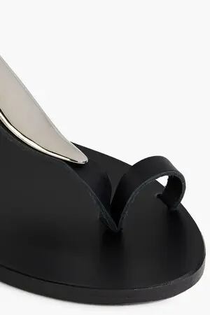 ANCIENT GREEK SANDALS Kimalé Awa Embellished Leather Sandals