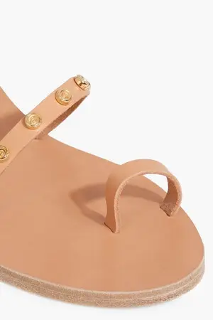 ANCIENT GREEK SANDALS Apli Eleftheria Embellished Leather Sandals