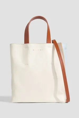 Marni Museo Soft Mini Leather Tote - Off-white