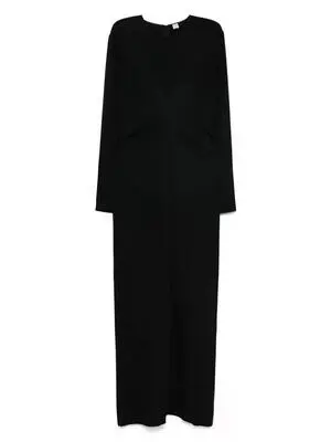 TOTEME Slouch-waist Maxi Dress - Black