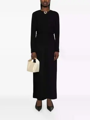 TOTEME Slouch-waist Maxi Dress - Black