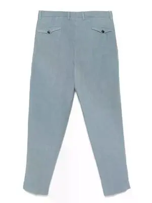 DELL'OGLIO Pleated Tapered-leg Trousers