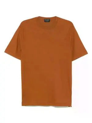 DELL'OGLIO Cotton T-shirt - Brown