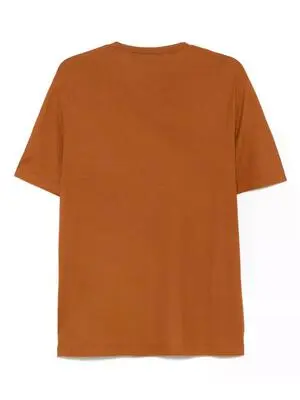 DELL'OGLIO Cotton T-shirt - Brown