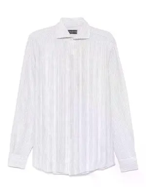 DELL'OGLIO Striped Shirt - Grey